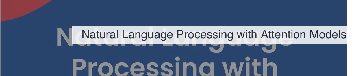 Reddit comments on "Natural Language Processing with Attention Models" Coursera course | Reddsera