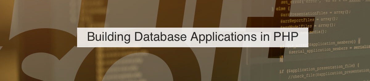 Reddit Comments On Building Database Applications In Php Coursera