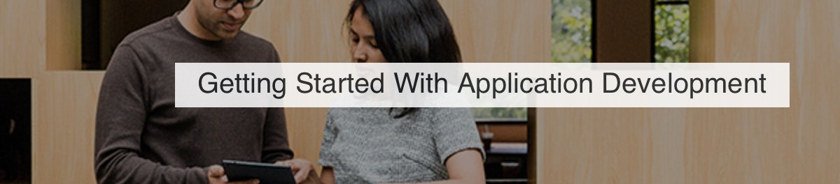 Reddit comments on "Getting Started With Application Development" Coursera course | Reddsera