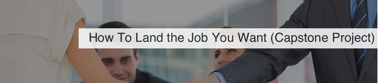 Reddit Comments On How To Land The Job You Want Capstone Project
