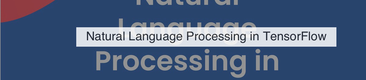 Reddit comments on "Natural Language Processing in TensorFlow" Coursera ...