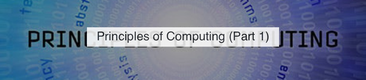Reddit Comments On Principles Of Computing Part 1 Coursera Course