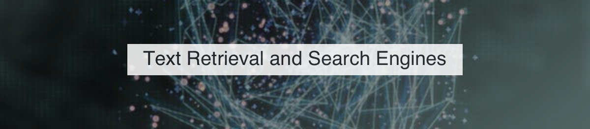 Reddit comments on "Text Retrieval and Search Engines" Coursera course | Reddsera