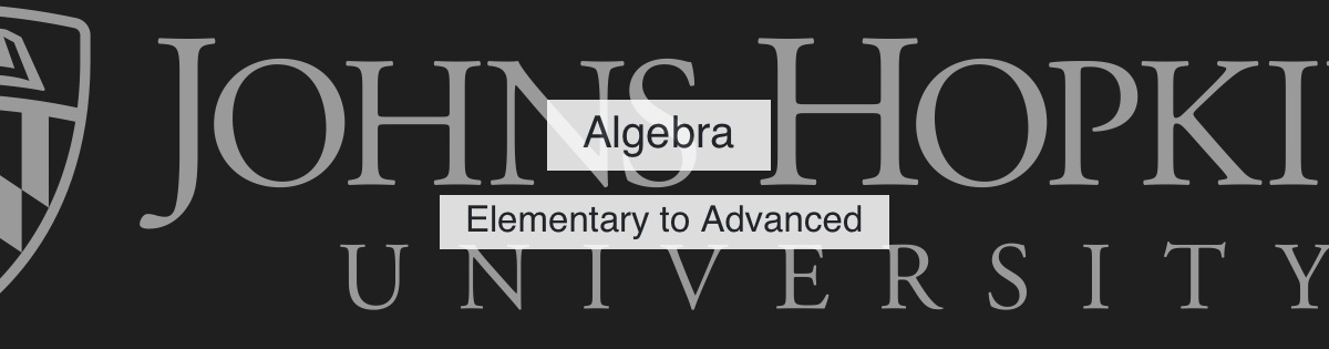 Reddit comments on "Algebra" Coursera course | Reddsera