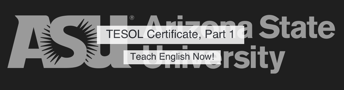 Reddit comments on "TESOL Certificate, Part 1" Coursera course | Reddsera